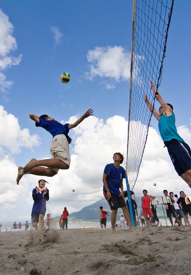 Beach Volleyball Spike