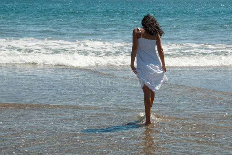 Beach walk stock image. Image of coast, refreshing, suntan - 12207019