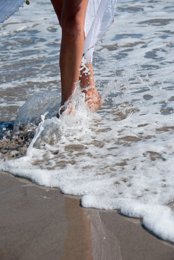 Beach walk stock image. Image of coast, refreshing, suntan - 12207019