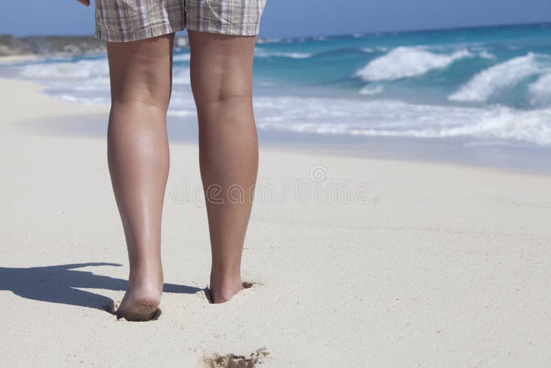 Beach Walk stock image. Image of caribbean, waves, vacation - 12479081