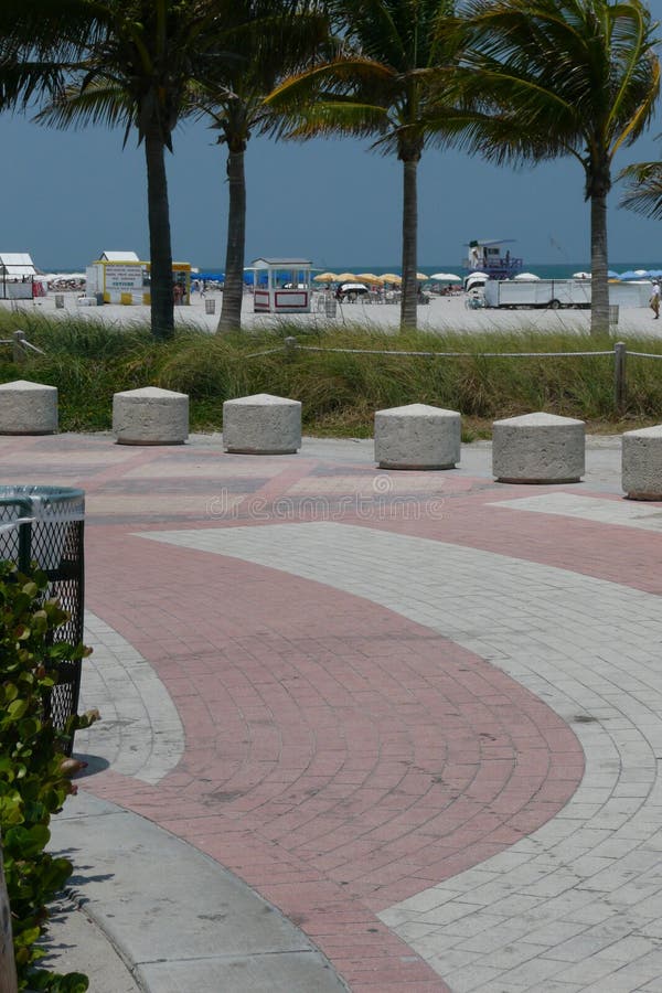Beach Walk stock photo. Image of dade, sidewalks, 2008 - 76157080