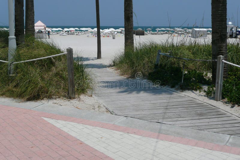 Beach Walk stock photo. Image of sidewalks, walkway, beach - 76157086