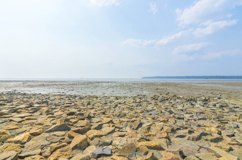 Beach wall stone stock photo. Image of sink, construct - 38453238