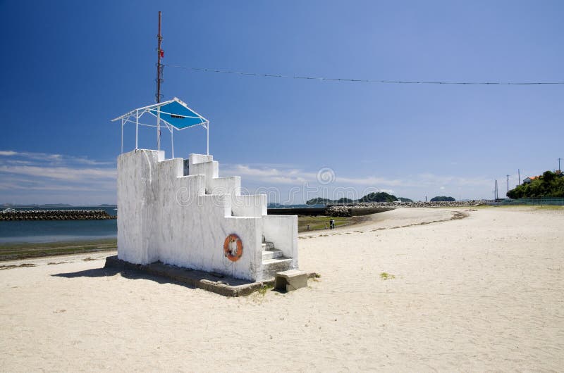Beach watch tower stock image. Image of nature, paradise - 93564327