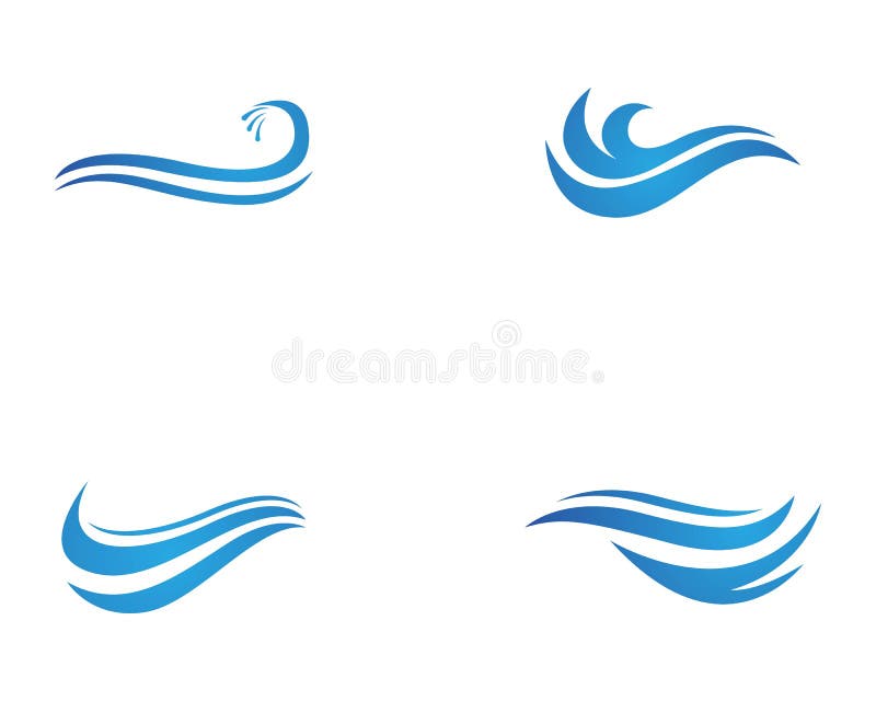 Beach Water Eave Logos Symbols Stock Vector - Illustration of vector ...