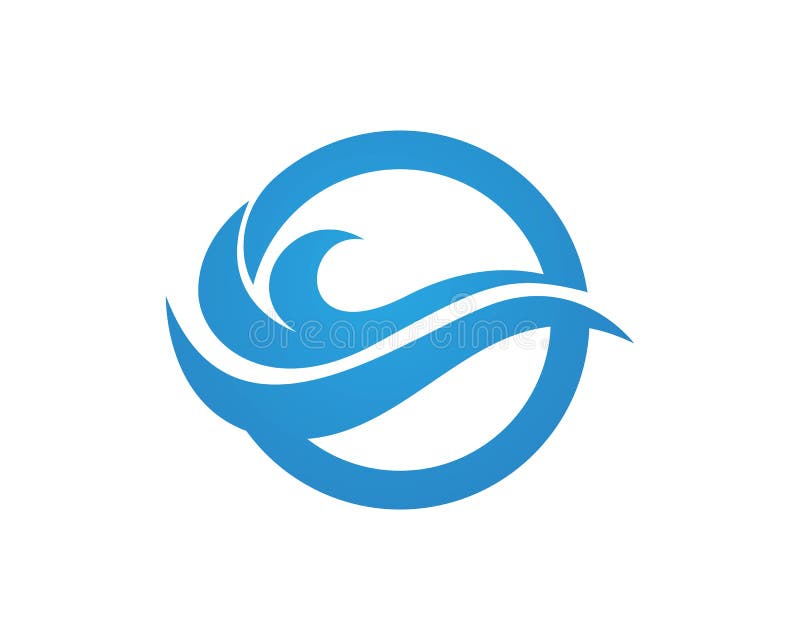 Beach Water Eave Logos Symbols Stock Vector - Illustration of modern ...