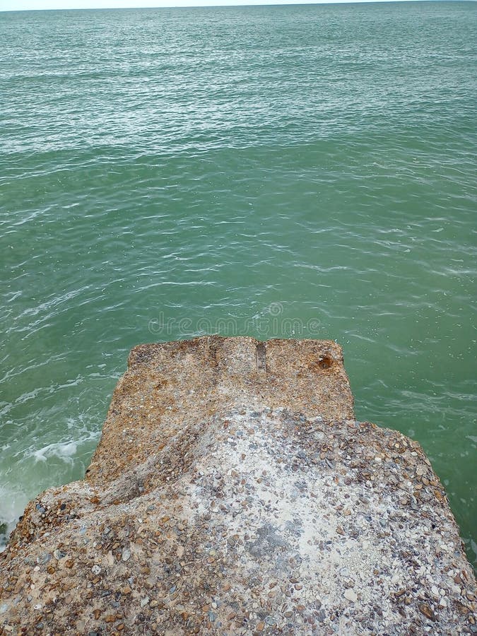Beach Water on Walk Side Edge Stock Photo - Image of cape, terrain ...