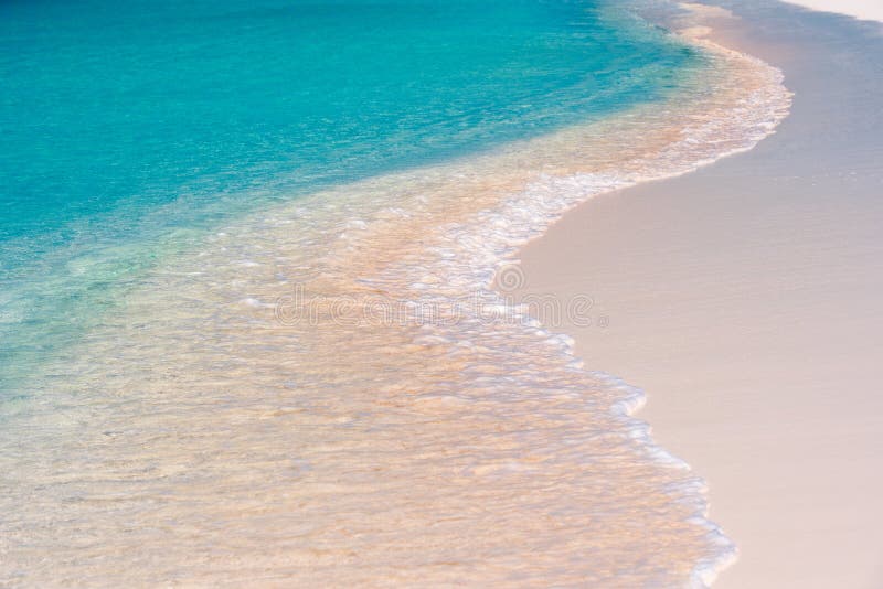 Beach Wave Close-up of Cayo Largo, Cuba. Stock Photo - Image of nature ...