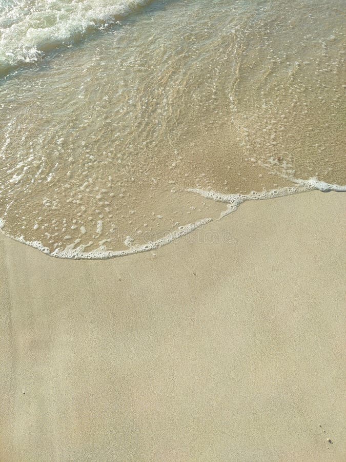 Beach and Waves Under Sunset Reflections Stock Photo - Image of sketch ...