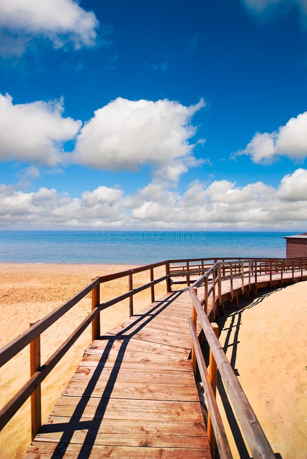 Beach way stock image. Image of summer, view, wood, trip - 13104877