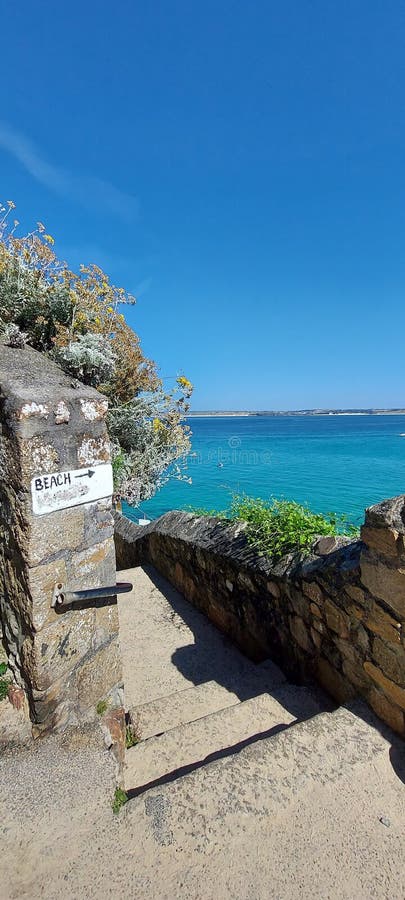 Beach this way sign. stock photo. Image of vacation - 251732472