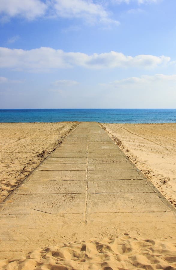 Way to the beach stock photo. Image of outside, island - 42441632