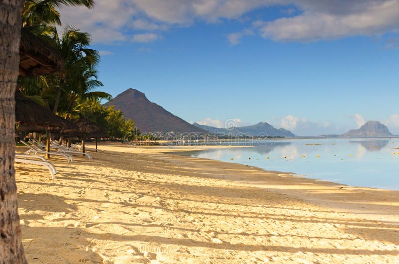 Mauritius Beach on West Coast Stock Photo - Image of beach, blue: 197700612