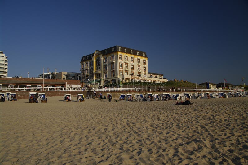 Beach at Westerland, Sylt, Germany Editorial Stock Image - Image of ...