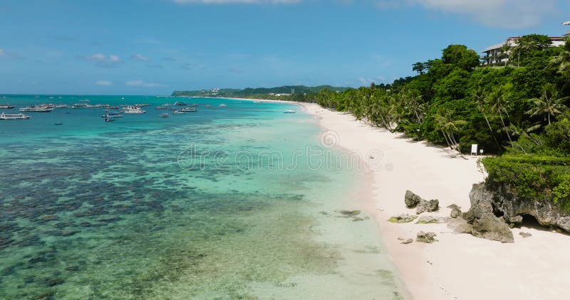 Beach in Manoc-Manoc. Boracay. Malay, Aklan. Philippines. Stock Footage ...