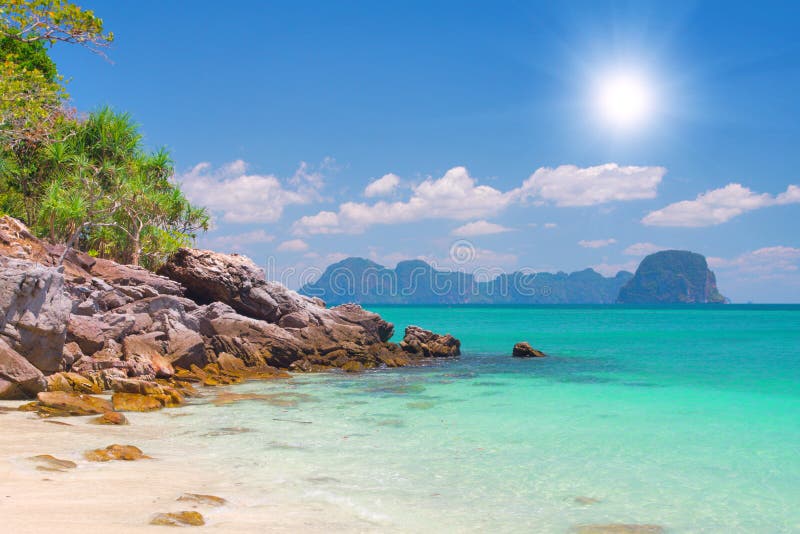 Beach and Tropical Sea. Koh Samui, Thailand Stock Image - Image of ...