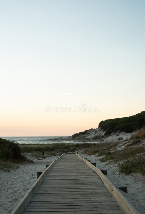 Beach Wooden Pathway stock image. Image of florida, swimming - 246441579