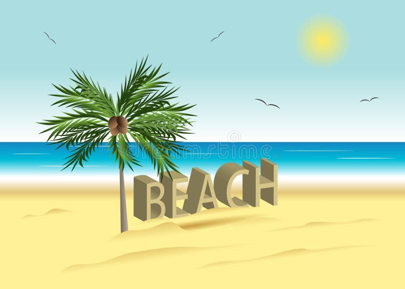 Word Exotic Beach Stock Illustrations – 870 Word Exotic Beach Stock ...