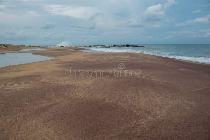 On the Beach in Yala National Park in Sri Lanka Stock Photo - Image of ...