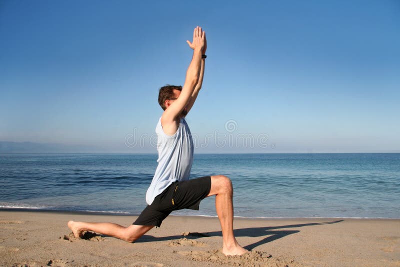 Beach yoga stock image. Image of relaxing, relax, meditation - 1598623