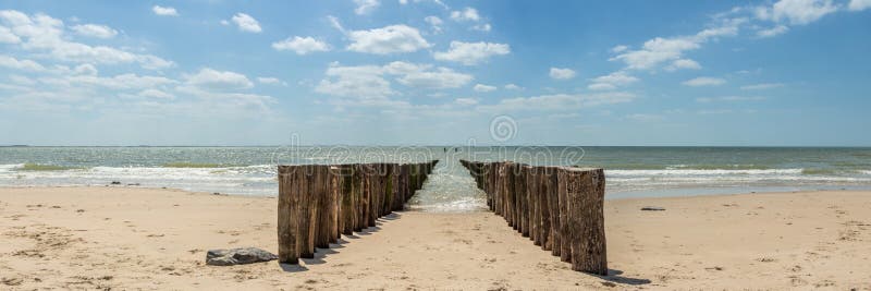 Beach, Zeeland stock photo. Image of sunset, zeeland - 96552688