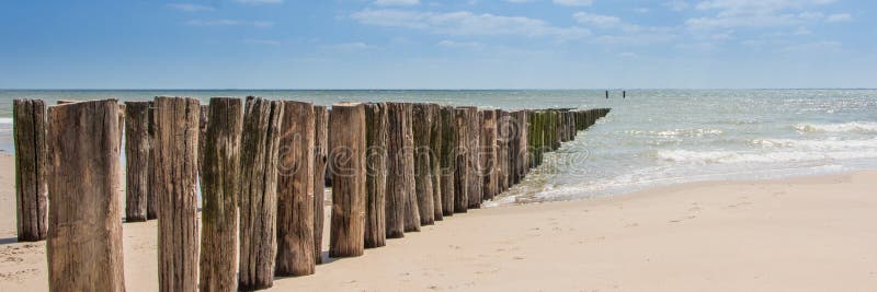 Beach, Zeeland stock image. Image of waves, beach, zeeland - 96027815