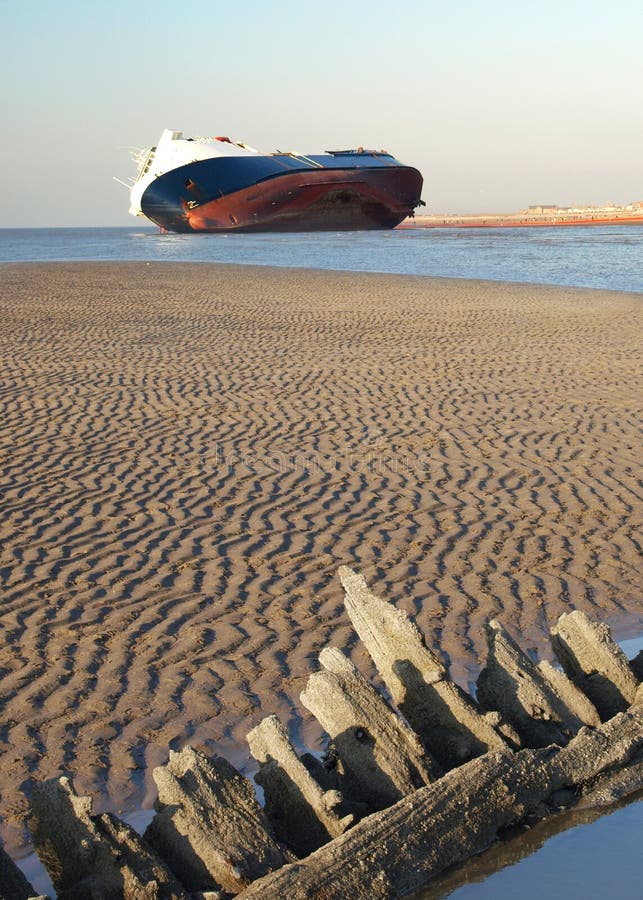 Beached Boat, Far from Sea. Tide Out, Bristol Channel Tidal Reach. Instow. Stock Photo - Image ...