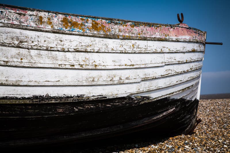 Beached boat at Southwold stock photo. Image of beach - 53648172