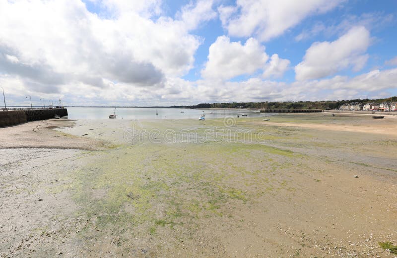 Beached Boats Stranded during Low Tide Stock Image - Image of beach ...