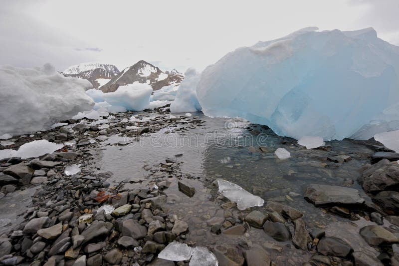 Beached Iceberg stock image. Image of beuatiful, icebergs - 14493921