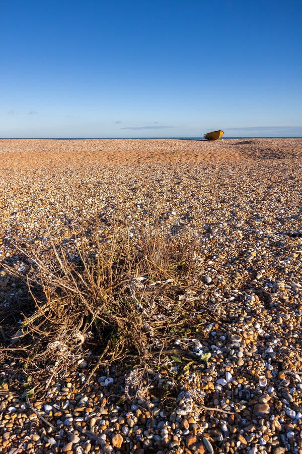 Beached Rowing Boat at Dungeness Stock Photo - Image of water, england ...