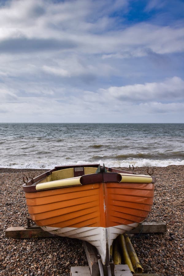 Beached rowing boat stock photo. Image of single, kent - 72659894