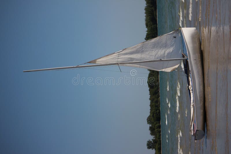 Beached sail boat stock image. Image of boat, summer - 27458253