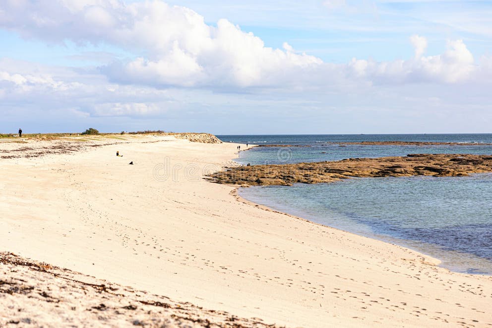 The Beaches on the Atlantic Stock Image - Image of paradise, clouds ...