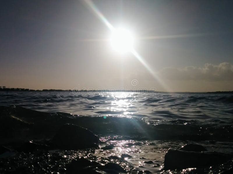 Beaches Beautiful Goodnight Stock Photo - Image of coast, shore: 204551582