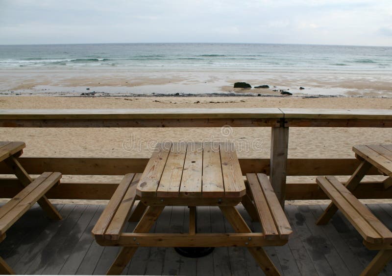 Beaches and benches stock image. Image of clear, midground - 42554659