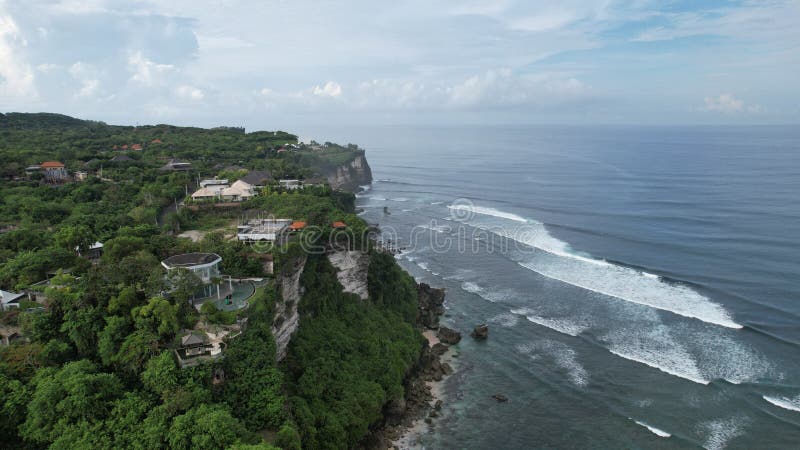 The Beaches and Cliffs of Southern Bali Indonesia Stock Image - Image ...