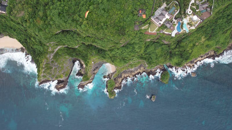 The Beaches and Cliffs of Southern Bali Indonesia Stock Photo - Image ...