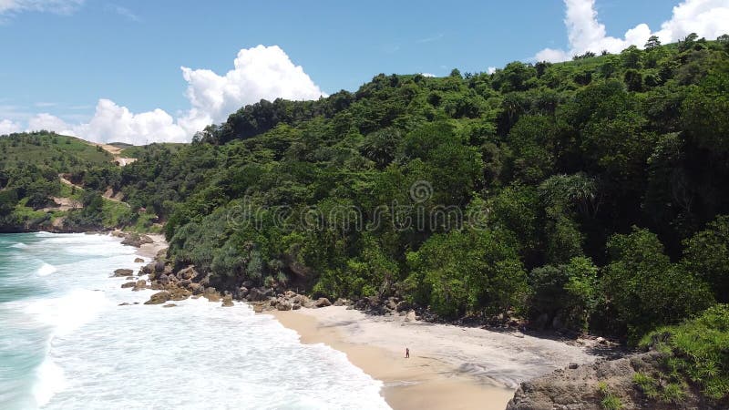 Beaches in East Java stock footage. Video of sand, beautiful - 340347366