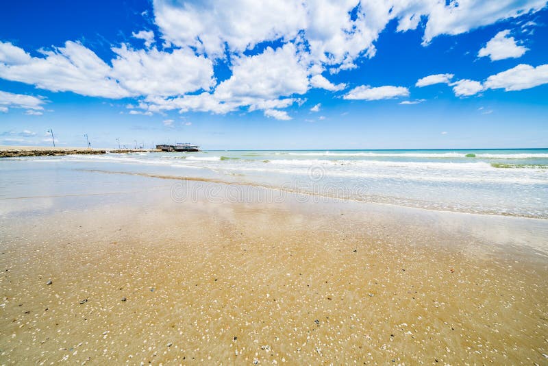 Beaches of Italy stock photo. Image of adriatic, sand - 72917226