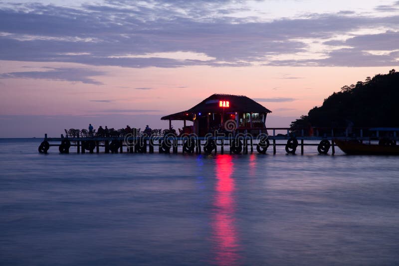 Sunset pier stock image. Image of pier, girl, keys, boardwalk - 10495029