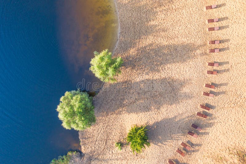 Beachfront Beauty: Aerial Glimpse of the Shoreline Stock Photo - Image ...