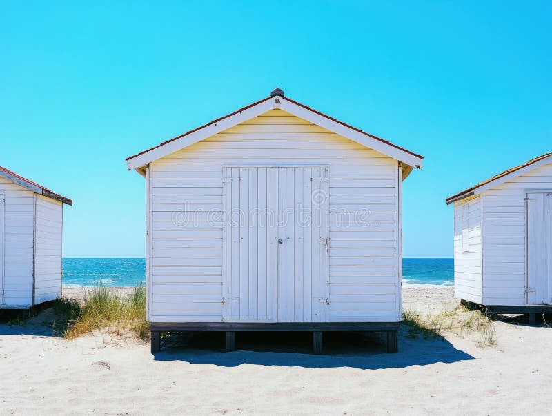 Beachfront Bungalows stock image. Image of coastal, holiday - 364272065