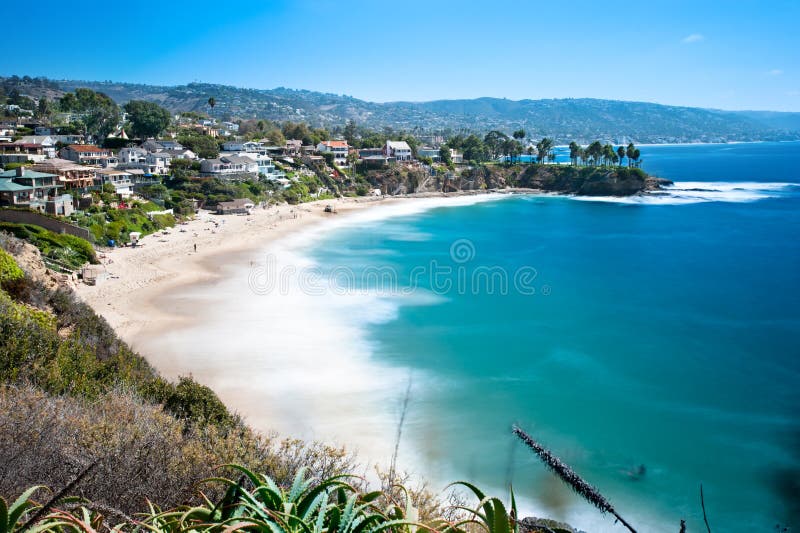 Beachfront cove stock photo. Image of orange, water, cove - 27404906
