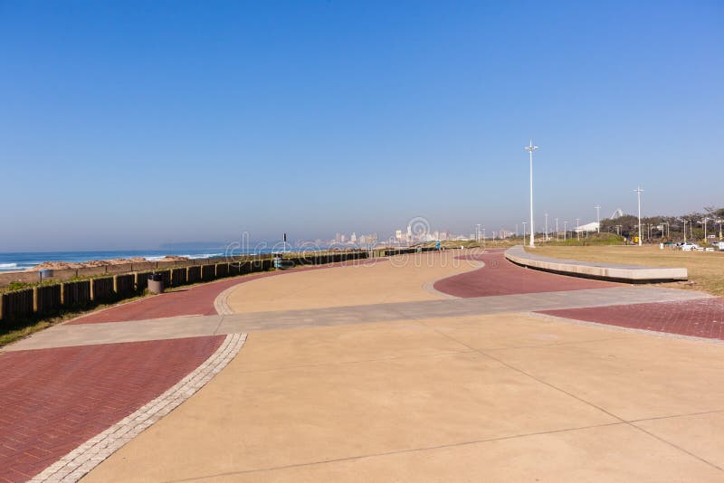 Beachfront Ocean Promenade stock photo. Image of umgeni - 73513232