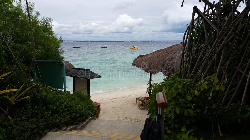 Beachfront Ocean View stock photo. Image of relaxing - 128608286