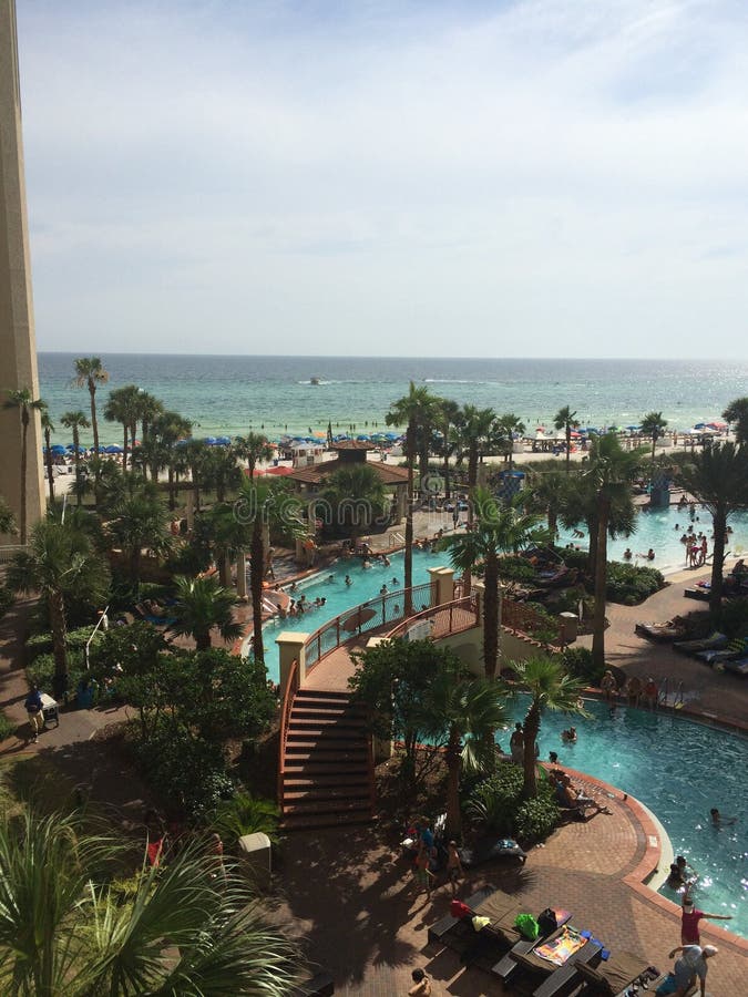 Beachfront Pool editorial photo. Image of luxury, condo - 51260051