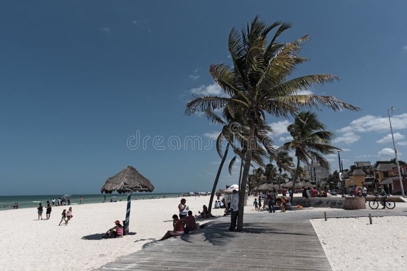The Beachfront of Progreso in the North of Merida, Yucatan, Mexico ...