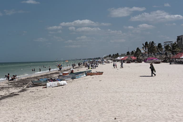 The Beachfront of Progreso in the North of Merida, Yucatan, Mexico ...