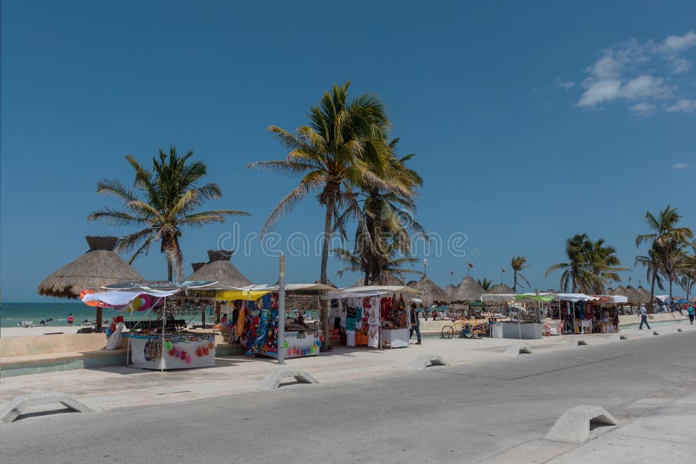 The Beachfront of Progreso in the North of Merida, Yucatan, Mexico ...